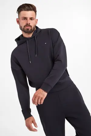 Emporio Armani Embroidered Logo Drawstring Hoodie