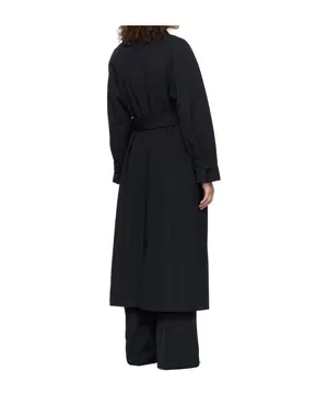 A.p.c. Belted Double-breasted Trench Coat - Blue