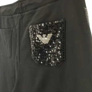 Emporio Armani Drawstring Waist Sweatpants With Embellished Pocket
