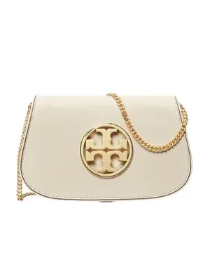 Tory Burch Reva Clutch Bag - Ivory