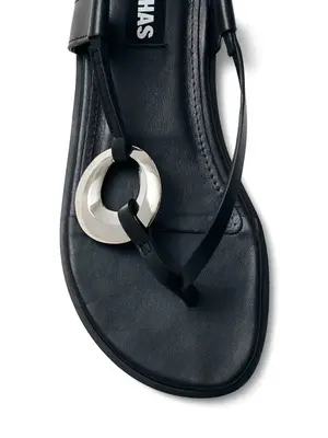 ALOHAS Morosia Flat Sandals With Metallic Detail