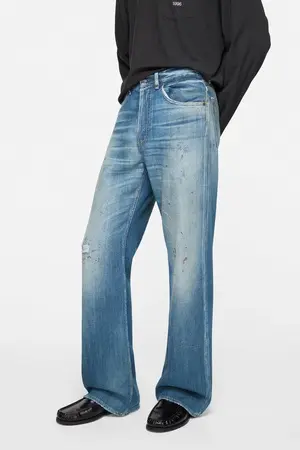 Acne Studios Mid-rise Wide-leg Jeans - Medium Blue