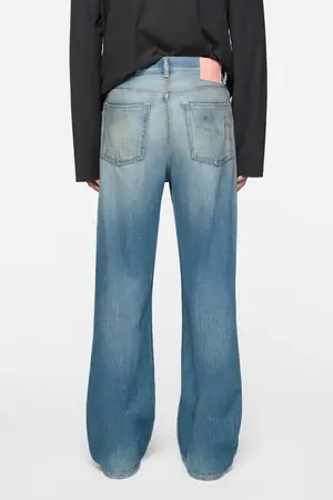 Acne Studios Mid-rise Wide-leg Jeans - Medium Blue