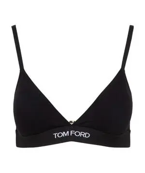 TOM FORD Logo Waistband Bra - Black