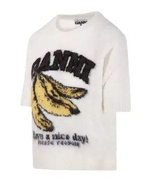 GANNI Graphic Knit T-shirt