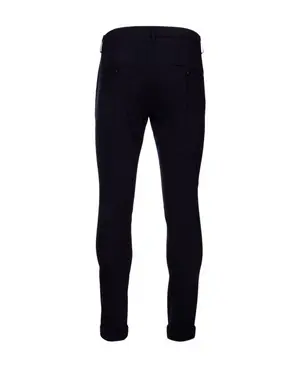 DONDUP Button Detailed Mid-rise Trousers - Black
