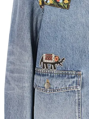 Valentino Garavani Patchwork Button-up Denim Jacket