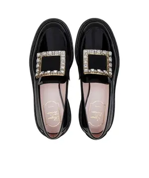 ROGER VIVIER Embellished Slip-on Loafers