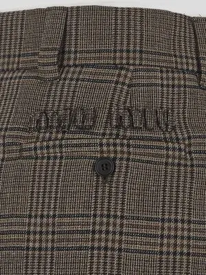 Miu Miu Pleated Plaid Mini Skirt