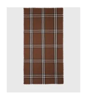 Burberry Monogram Check-print Scarf