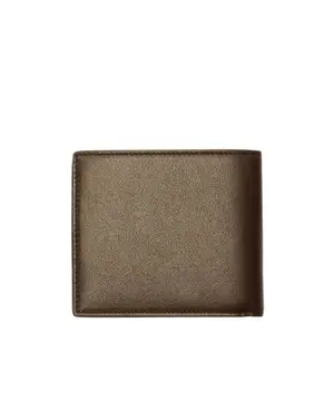 Burberry Embossed Check Bifold Wallet - Sand Beige