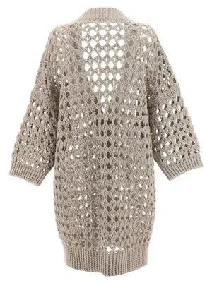 Brunello Cucinelli Open-knitted Cardigan