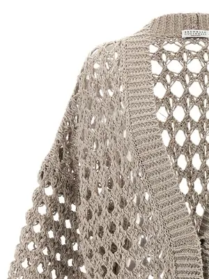 Brunello Cucinelli Open-knitted Cardigan