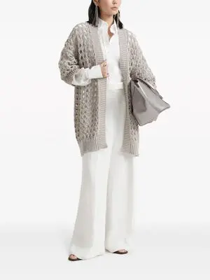 Brunello Cucinelli Open-knitted Cardigan