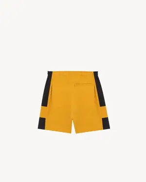 Saint Laurent Cassandre Color-block Bermuda Shorts - Curry/black
