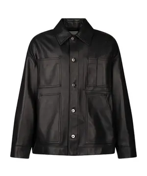 Bottega Veneta Leather Pocket Jacket