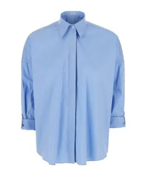 Brunello Cucinelli Embellished Long Sleeved Shirt
