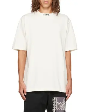 Heron Preston Logo Embroidered Crewneck T-shirt