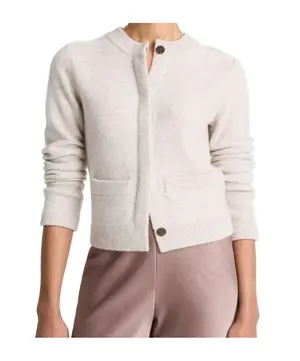 Vince Front-pocket Cardigan - Marble