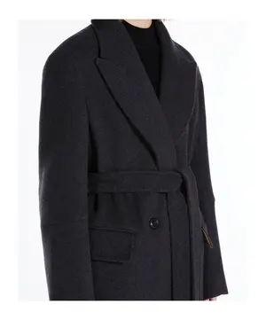 Max Mara Belted Long-sleeved Coat