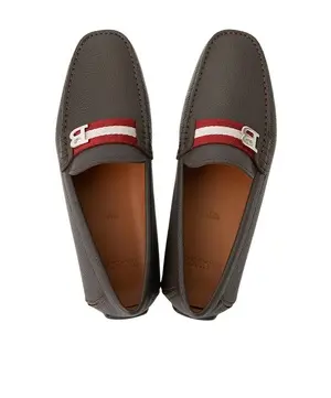 Bally Round Toe Loafers With Ribbon Detail - Brown