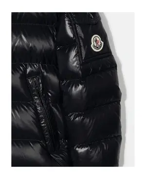 Moncler Quilted Puffer Jacket With Removable Hood - Black