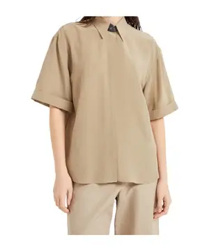 Brunello Cucinelli Half Sleeve Shirts For Women