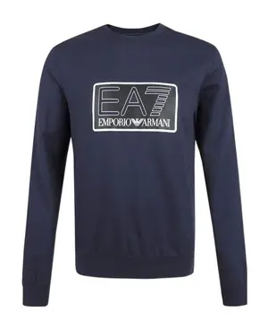 EA7 Round Neck Logo Sweater