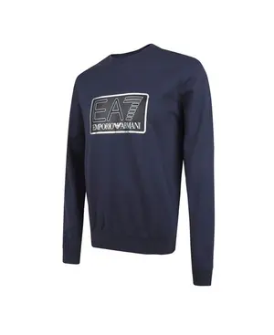 EA7 Round Neck Logo Sweater