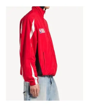 Balenciaga Nba Logo Track Jacket - Red