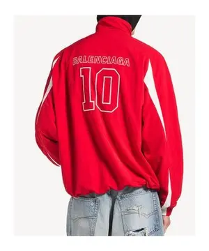 Balenciaga Nba Logo Track Jacket - Red