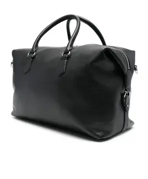 Polo Ralph Lauren Logo Patch Zip-up Duffle Bag - Black