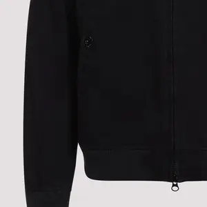 Stone Island Compass Patch High-neck Bomber Jacket - Black