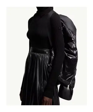 Moncler Down Puffer Jacket With Stand-up Collar