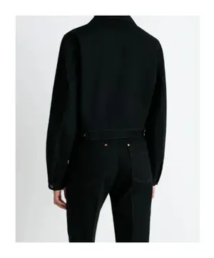 LEMAIRE Long Sleeve Denim Jacket - Black
