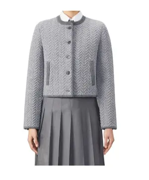 Thom Browne Herringbone 3d-knit Cardigan