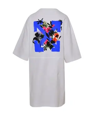 Off-White Floral Arrows T-shirt Dress