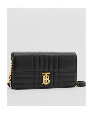 Burberry Lola Logo Plaque Chained Wallet