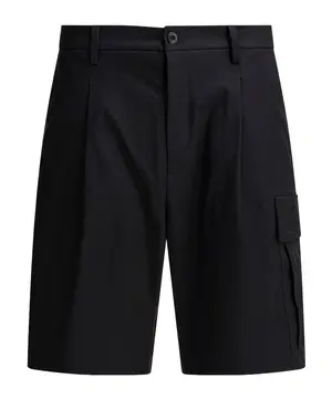 C.P. COMPANY Pleated Cargo Shorts - Black