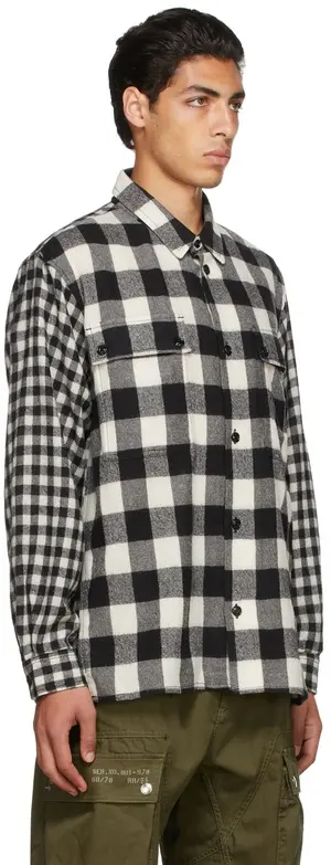 DIESEL® Flannel Checked Knitted Shirt