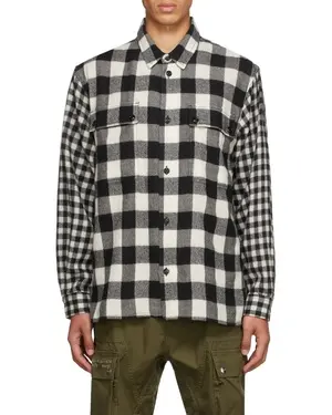 DIESEL® Flannel Checked Knitted Shirt