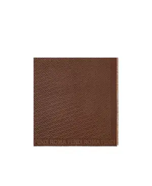 Fendi Ff Jacquard 3d-effect Shawl