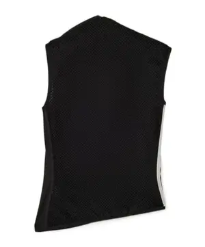 Y3 Asymmetrical Knit Top With Zipper Closure