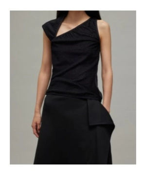 Y3 Asymmetrical Knit Top With Zipper Closure