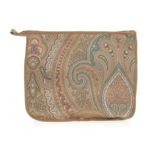 Etro Zipper Clutch - Light Brown