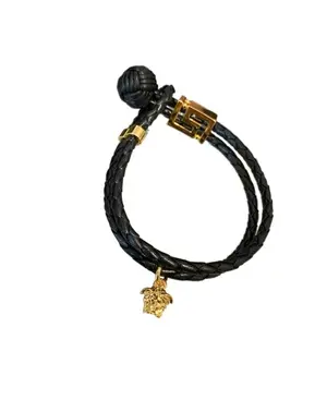 Versace Medusa Cord Bracelet
