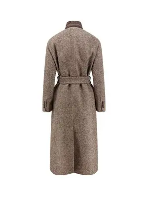 Brunello Cucinelli Single-breasted Belted Coat