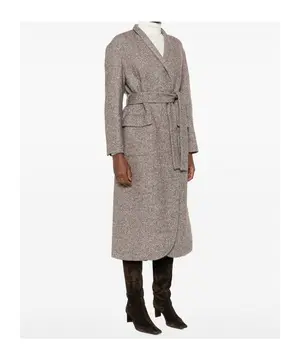 Brunello Cucinelli Single-breasted Belted Coat