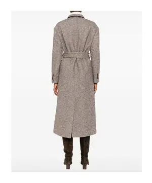 Brunello Cucinelli Single-breasted Belted Coat