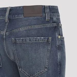 Brunello Cucinelli High-waisted Straight-leg Jeans - Blue